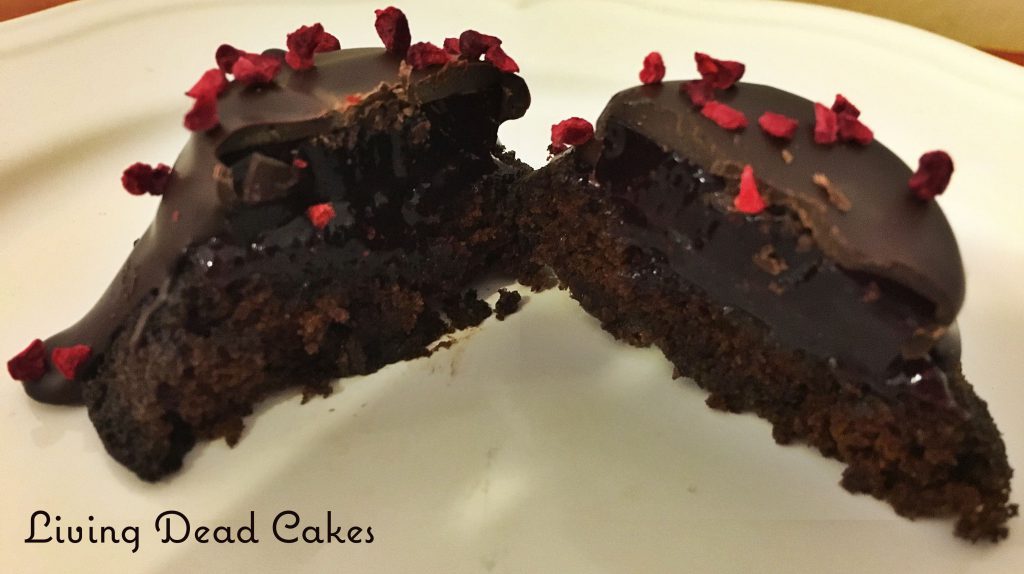RaffaCakes: Chocolate raspberry “Jaffa” cakes – Living Dead Cakes