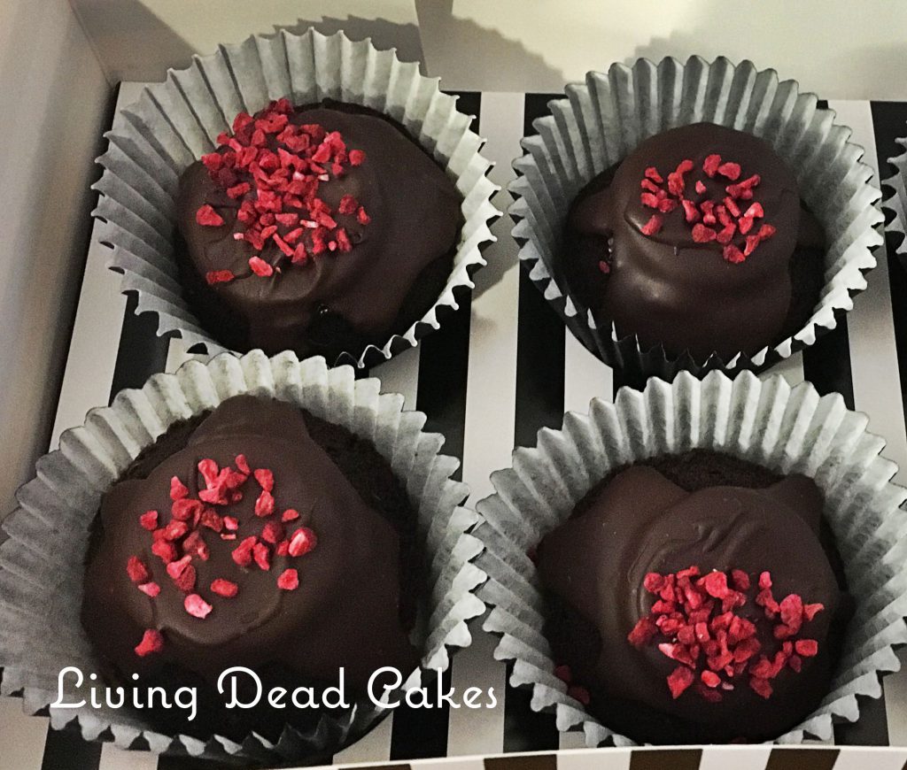 RaffaCakes: Chocolate raspberry “Jaffa” cakes – Living Dead Cakes